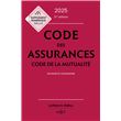 Code des assurances, code de la mutualité 2025, annoté et commenté 31ème édition - relié - Louis ...