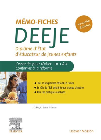 Mémo-Fiches DEEJE - Diplôme d'État d'éducateur de jeunes enfants L ...