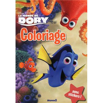 Le Monde de Dory - Le monde de Dory Coloriage avec stickers ...