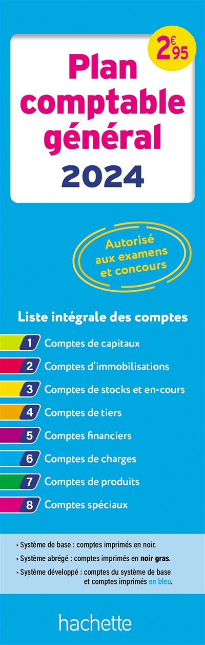 Plan comptable général PCG 2024/2025 (autorisé aux examens et concours ...