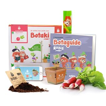 Botaki Mon kit potager radis Crée ton potager maison Tome 1 - Boîte ou ...