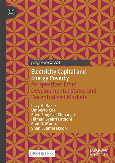 Electricity Capital and Energy Poverty Perspectives From Developmental ...
