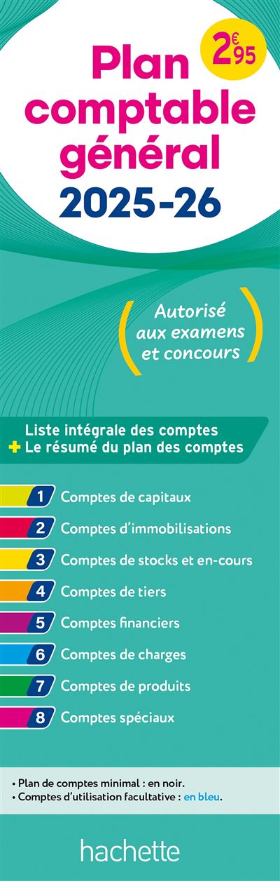 Plan comptable général 2025-2026 (autorisé aux examens et concours ...