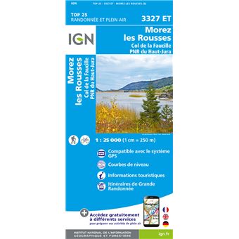 3327et morez les rousses col de la faucille Échelle 1 : 25 000 - broché ...