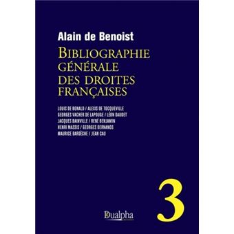 Bibliographie générale des droites françaises – volume 3 Nouvelle ...