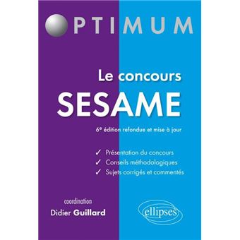 Le concours SESAME - 6e édition refondue et mise à jour Présentation du ...