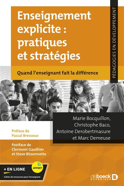 Enseignement explicite : pratiques et stratégies Quand l'enseignant fait la différence - broché ...
