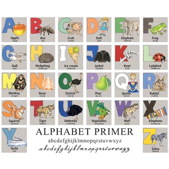 Alphabet primer Poster Plastifié - broché - Collectif - Achat Livre | fnac