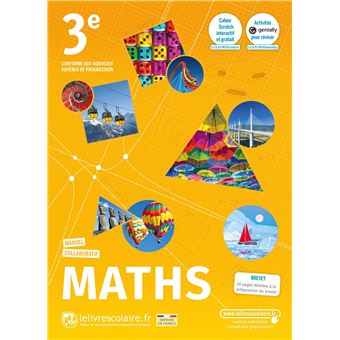 Mathématiques 3e, manuel élève, édition 2021 - broché - Lelivrescolaire ...