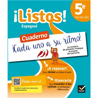 ¡Listos! espagnol 5e - Éd. 2021 - Cahier élève - broché - Ghislaine ...