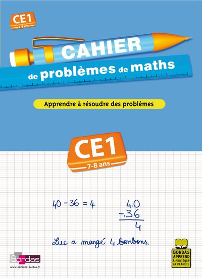 Cahier de problemes de maths ce1 7-8 ans - apprendre a resoudre des ...