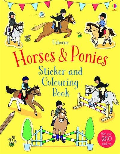 Horses & Ponies Sticker and Colouring Book - broché - Fiona Patchett ...