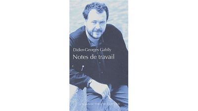 Notes de travail - broché - Didier-Georges Gabily, Jean-Pierre ...