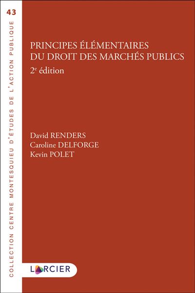 Principes élémentaires du droit des marchés publics Edition 2018 ...