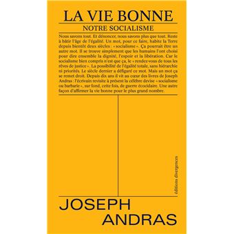 Le socialisme de Joseph Andras - Chroniques critiques