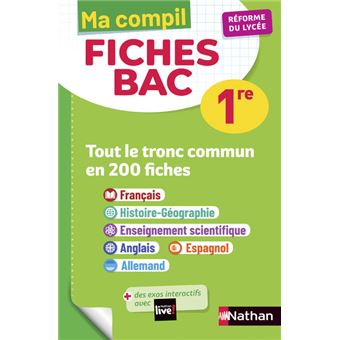 Ma Compil Fiches BAC 1re - broché - Anne Cassou-Noguès, Servane Marzin ...