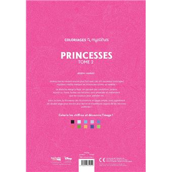 disney mystery coloring book princesses tome 2
