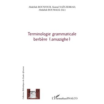 Terminologie grammaticale berbère (amazighe) Amazighe - broché ...