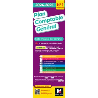 Plan comptable général - PCG - 2024-2025 - broché - Sébastien Paugam ...