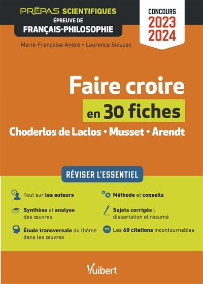Faire croire en 30 fiches - Épreuve de français-philosophie - Prépas ...