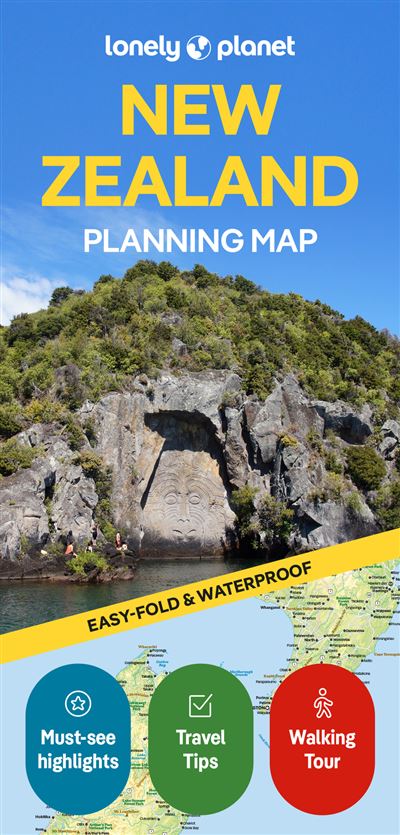 Lonely Planet New Zealand Planning Map - Brochado - Lonely Planet ...