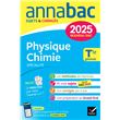 Annales du bac Annabac 2025 Physique-Chimie Tle générale (spécialité ...