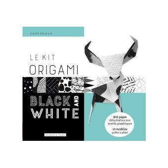 Le Kit origami Black and White 300 pages détachables aux motifs ...