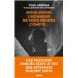 Nous avons l'honneur de vous rendre compte... - Dernier livre de Yvan ...