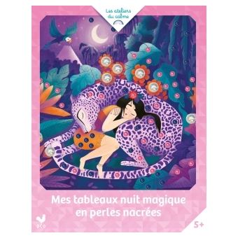 Mes tableaux nuit magique en perles nacrées - pochette avec accessoires - Boîte ou accessoire ...