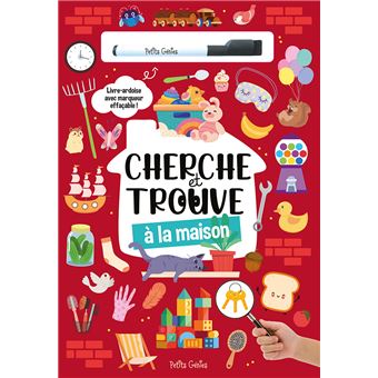 Cherche et trouve - à la maison Livre-ardoise avec marqueur effaçable ...
