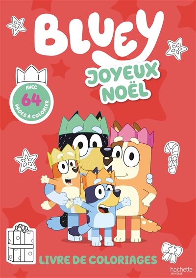 Bluey - Bluey - Livre de coloriages - Joyeux Noël - BBC Studios ...