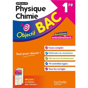 Objectif BAC 1re spécialité Physique Chimie BAC 2026 - broché - Anne ...
