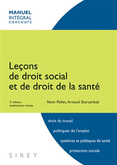 Leçons de droit social et de droit de la santé 2nde édition - broché ...