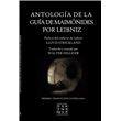 Antología de la Guía de Maimónides por Leibniz - broché - Gottfried ...