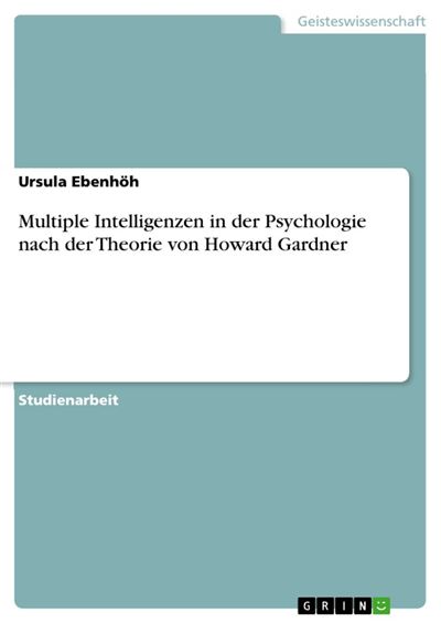 Multiple Intelligenzen in der Psychologie nach der Theorie von Howard ...
