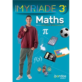 Myriade Maths 3e 2021 Manuel élève - broché - Marc Boullis, Maxime ...