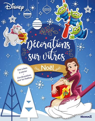 Disney - Décorations sur vitres - Noël - Des scènes à colorier + Des ...