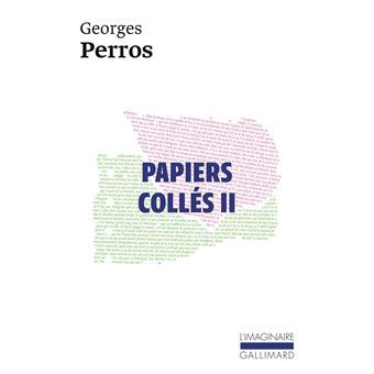 Papiers collés Papiers collés Tome 2 Tome 2 - Georges Perros - Achat ...