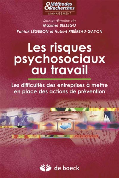 Les risques psychosociaux au travail Les difficultés des entreprises à ...