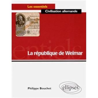 La république de Weimar - broché - Philippe Bouchet - Achat Livre | fnac