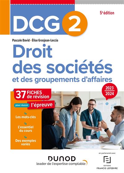 DCG 2 - Droit des sociétés et des groupements d'affaires - Fiches 2023 ...