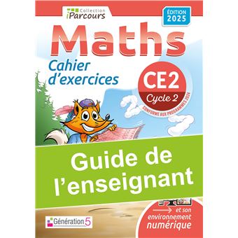 Guide de l'enseignant cahier iParcours maths CE2 (2025) - broché ...