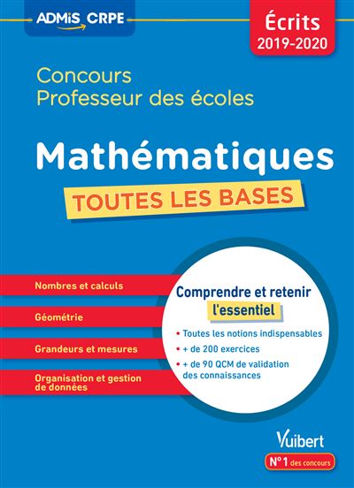 Concours Professeur des écoles - Toutes les bases en Mathématiques ...