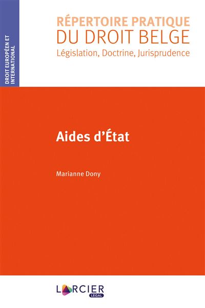 Aides d'Etat - broché - Marianne Dony, Robert Andersen, JEAN DU JARDIN ...