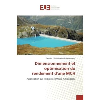 Dimensionnement et optimisation du rendement d'une MCH Application sur ...