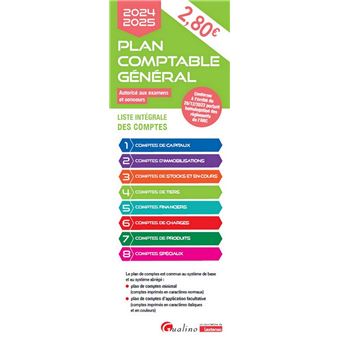 Plan comptable général - 2024 Liste intégrale des comptes - Autorisé ...