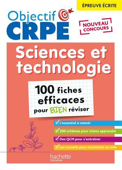 Objectif CRPE 2025 - Sciences et technologie - 100 fiches efficaces pour bien réviser - Ep ...