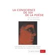 La Conscience de soi de la poésie Colloques de la Fondation Hugot du ...