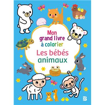 Mon grand livre à colorier : Les bébés animaux - broché - Collectif ...