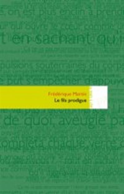 Le fils prodigue - broché - Frédérique Martin - Achat Livre | fnac